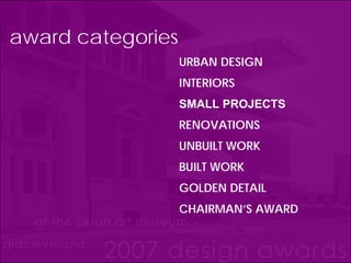 AIA Cleveland 2007 Design Awards | PDF