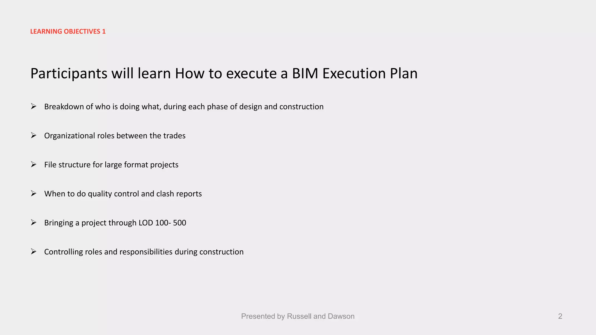 BIM Execution Plan | PPTX