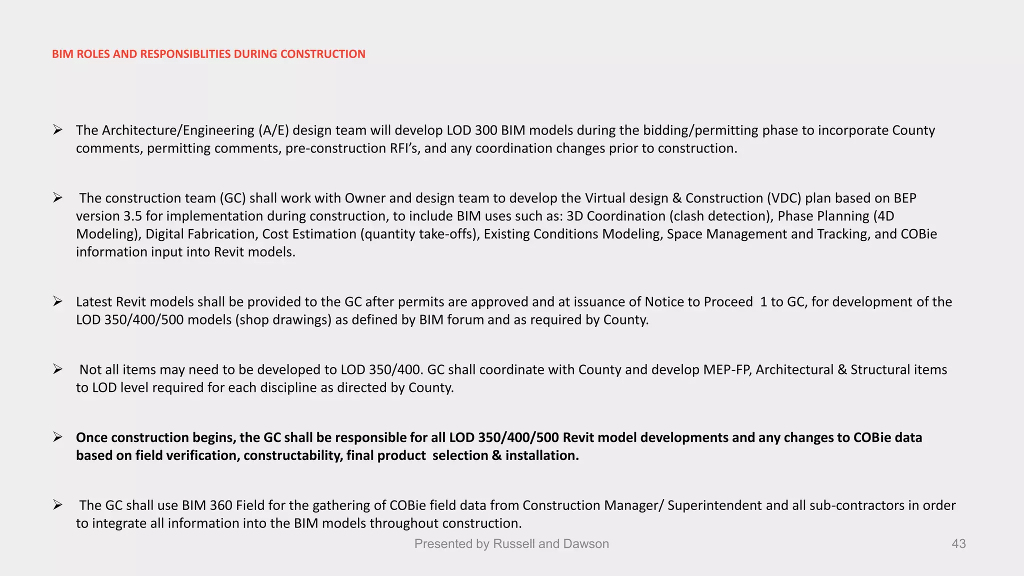 BIM Execution Plan | PPTX