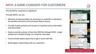 AIA Group – Insurer Innovation Award 2023 | PPTX