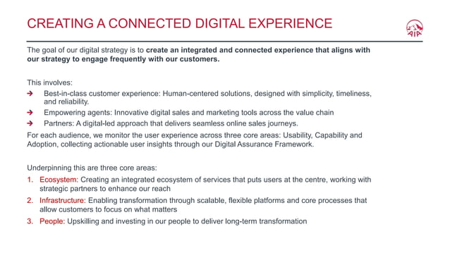 AIA - Insurer transformation Award 2022 | PPTX | Computer Software and Applications | Computing