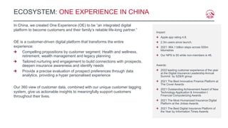 AIA - Insurer transformation Award 2022 | PPTX | Computer Software and Applications | Computing