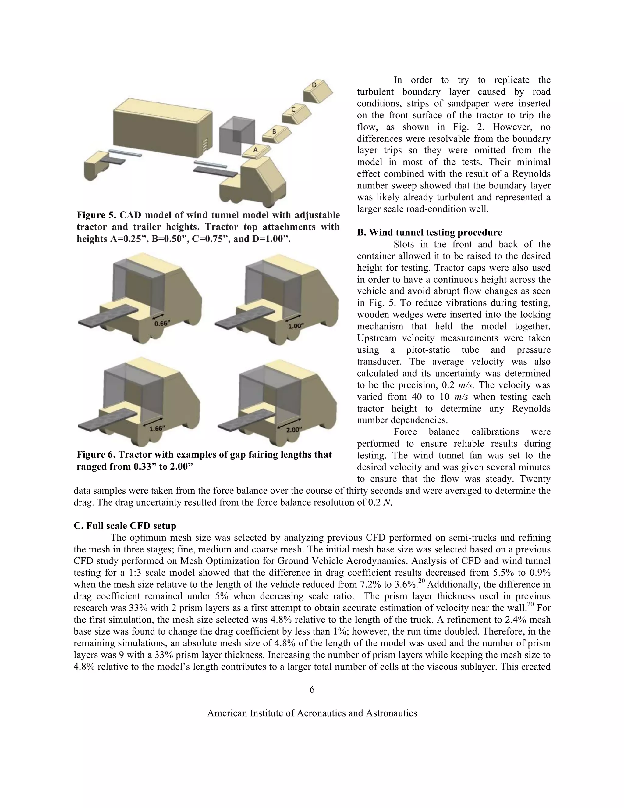 AIAA Technical Paper, Reduction of Semi-Truck Aerodynamic Drag | PDF