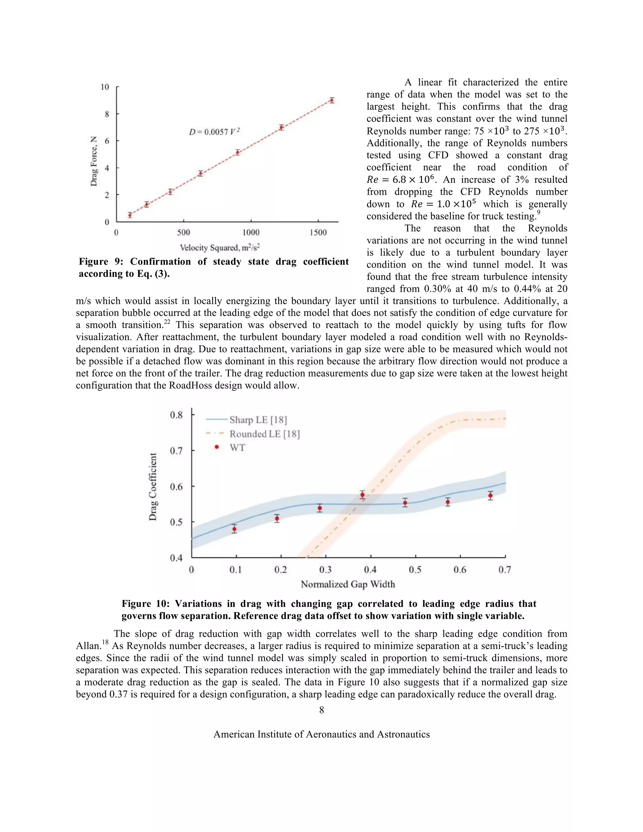 AIAA Technical Paper, Reduction of Semi-Truck Aerodynamic Drag | PDF