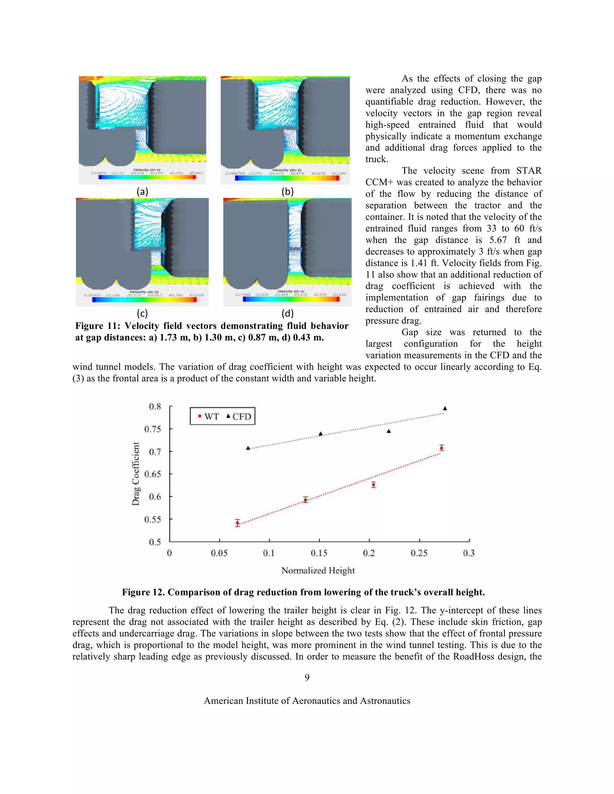 AIAA Technical Paper, Reduction of Semi-Truck Aerodynamic Drag | PDF
