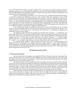 AIAA Technical Paper, Reduction of Semi-Truck Aerodynamic Drag | PDF