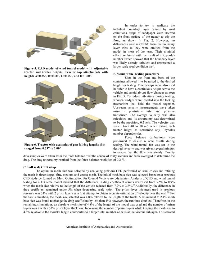 AIAA Technical Paper, Reduction of Semi-Truck Aerodynamic Drag | PDF