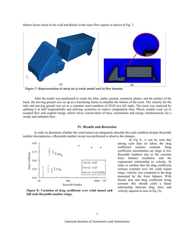 AIAA Technical Paper, Reduction of Semi-Truck Aerodynamic Drag | PDF