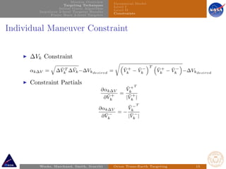 Design of the Onboard Autonomous Targeting Algorithm for the Trans-Earth Phase of Orion | PDF
