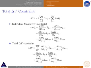 Design of the Onboard Autonomous Targeting Algorithm for the Trans-Earth Phase of Orion | PDF