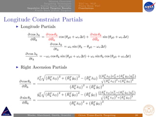 Design of the Onboard Autonomous Targeting Algorithm for the Trans-Earth Phase of Orion | PDF