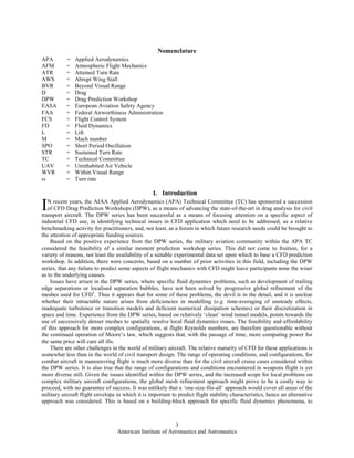 AIAA White Paper on Fluid Dynamics Challenges in Flight mechanics | PDF