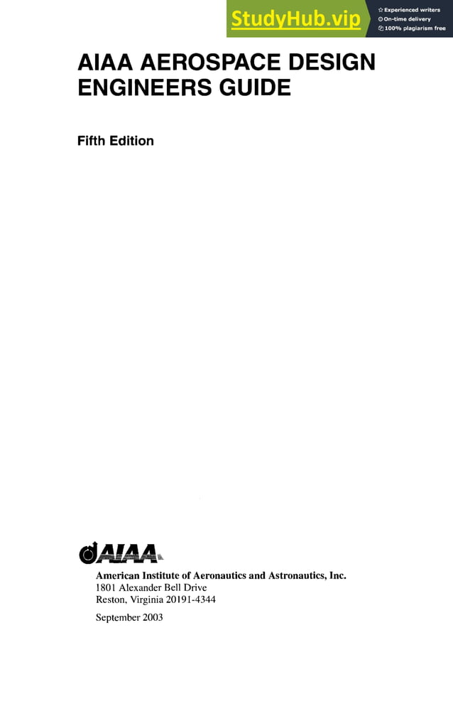 Aiaa Aerospace Design Engineers Guide.pdf