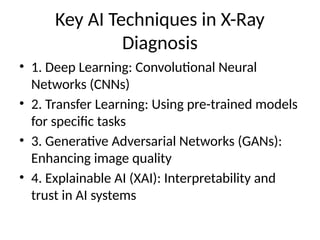 AI Advanced Topics in X-Ray Image Diagnosis | PPTX