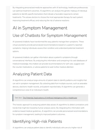 AI Advances in Healthcare : Transforming Diagnoses, Treatments,and ...