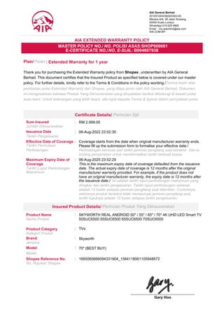 AIA Extended Warranty Protection – Certificate B004607938.pdf