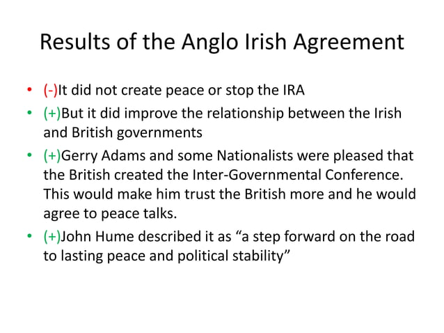 Anglo-Irish Agreement 1985 | PPT