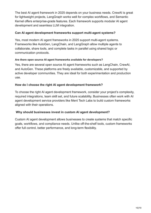 AI Agent Development Frameworks Every Business Should Know in 2025.pdf