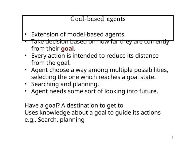 Artificial intelligence Agents lecture slides | PPT