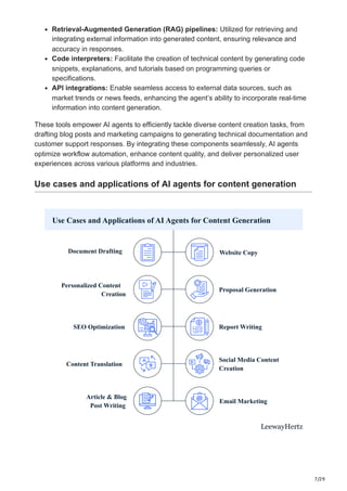 AI Agents for Content Generation use cases.pdf