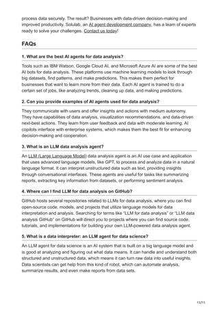 AI Agents for Data Analysis.pdf overview | PDF