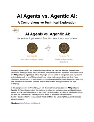 AI Agents vs. Agentic AI_ A Comprehensive Technical Exploration .pdf