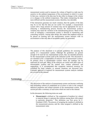 Aiag msa 4th ed | PDF