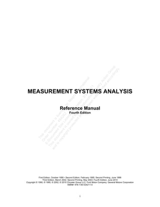 Aiag msa 4th ed | PDF