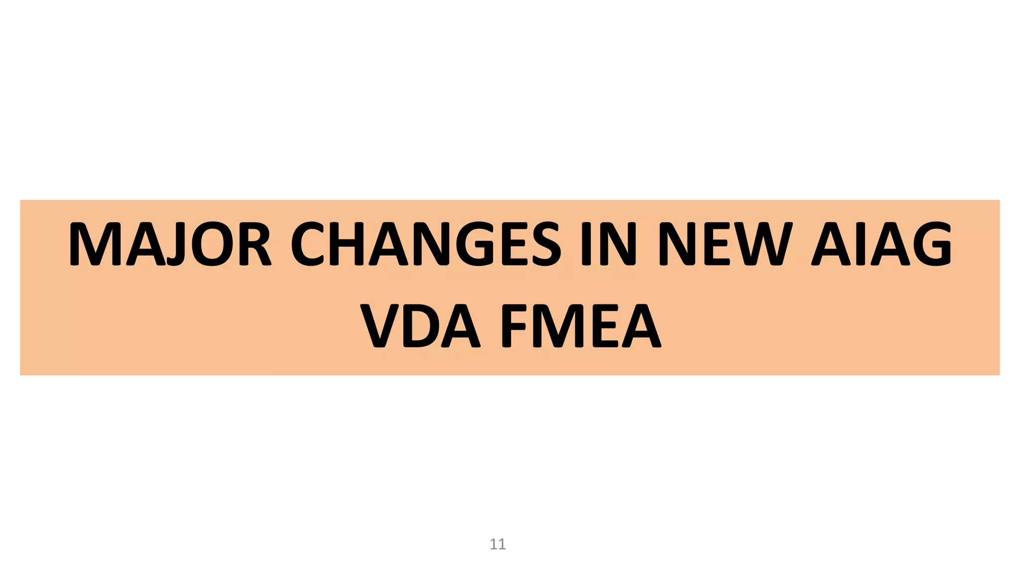 FMEA training (AIAG VDA Edition 01) | PDF