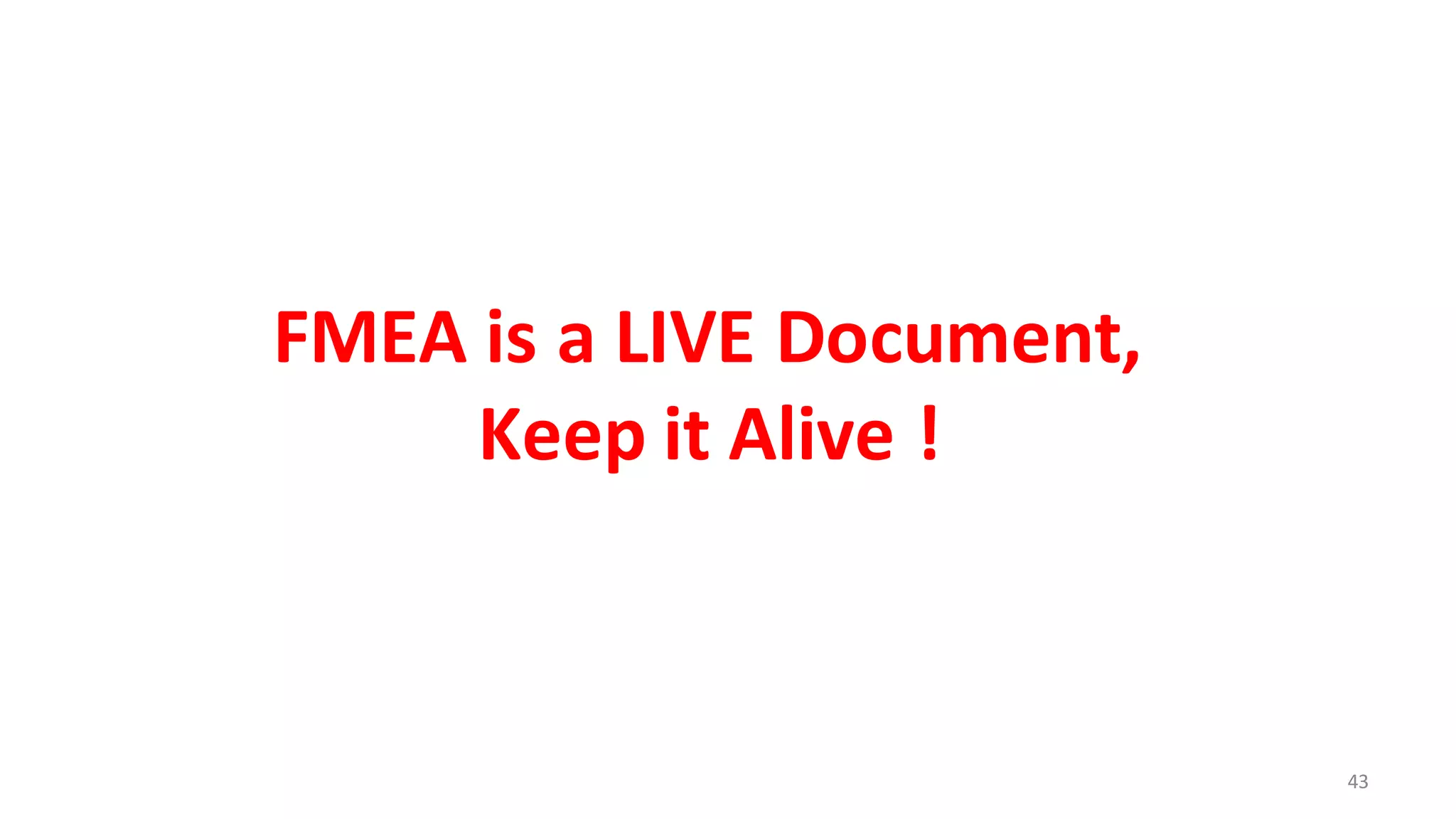 FMEA training (AIAG VDA Edition 01) | PDF