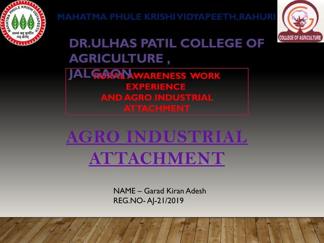 AIA Kiran Agro Industrial Attachment.pptx