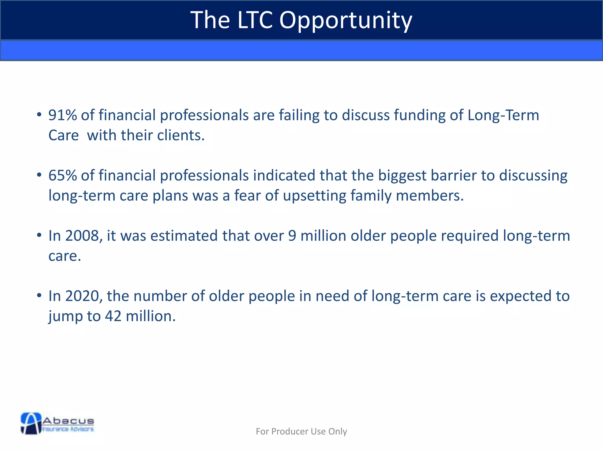 AIA LTC Presentation | PPT