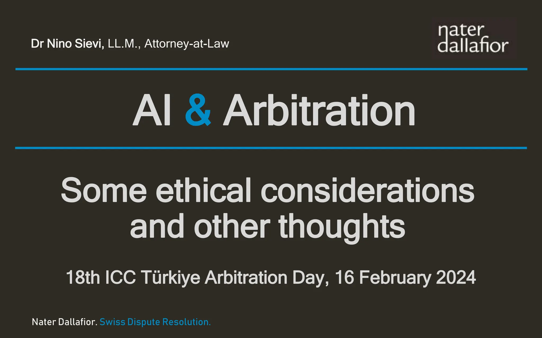 AI and Arbitration - Ethical considerations | PPTX