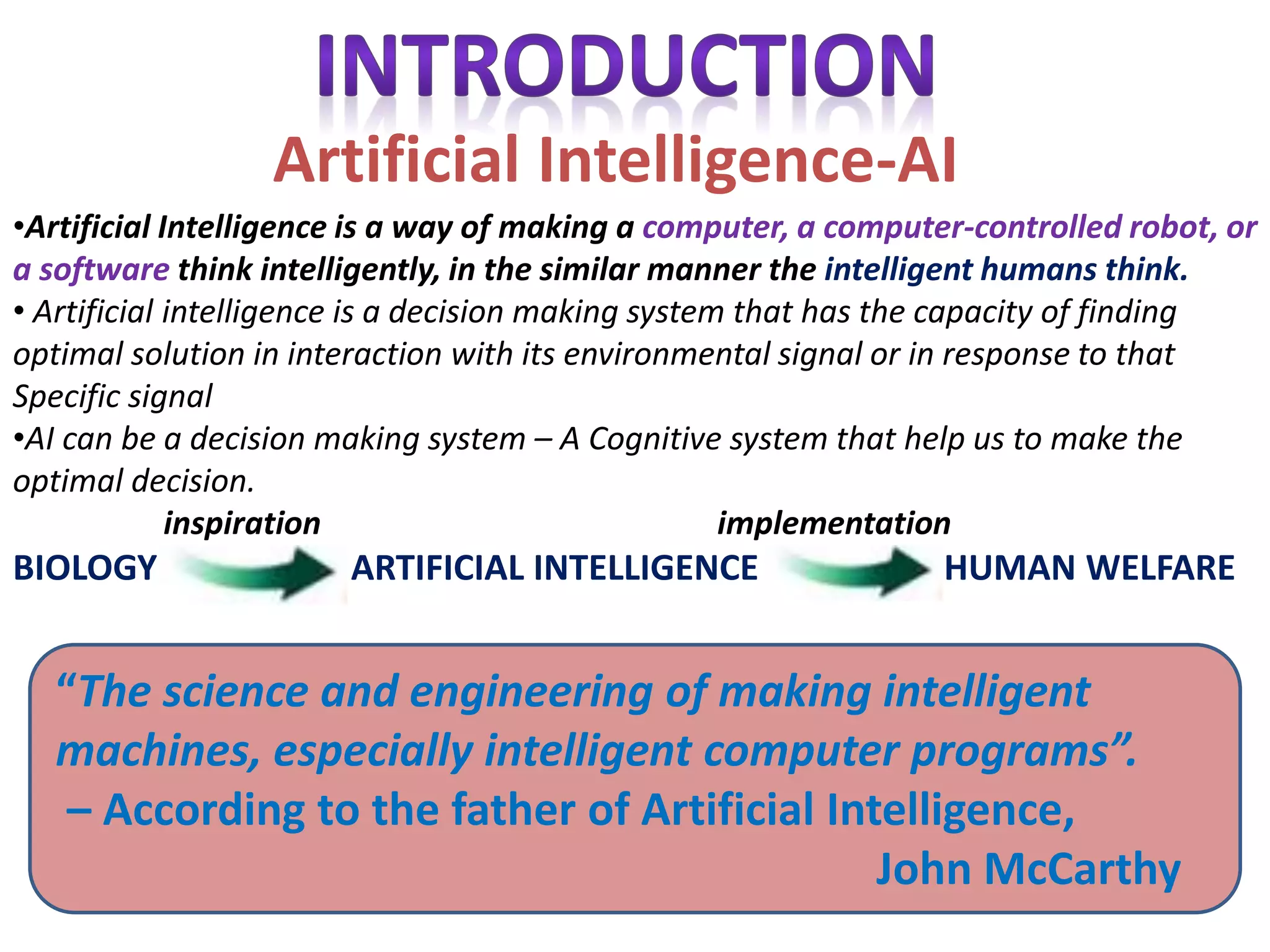 Ai and biology | PPTX