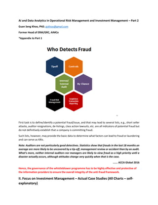 Ai and data analytics in operational risk management and investment ...