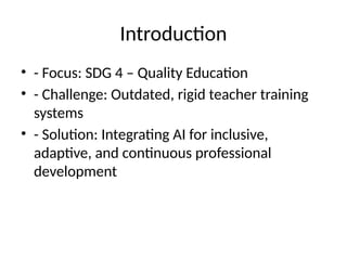 AI_and_Education_SDG4_Presentation for future use | PPT