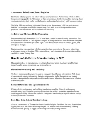 AI and Factory Automation in 2025 and Beyond.docx