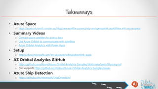 Collecting and Analysing Satellite Data with Azure Orbital | PDF