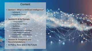 Artificial Intelligence and life in 2030 | PDF