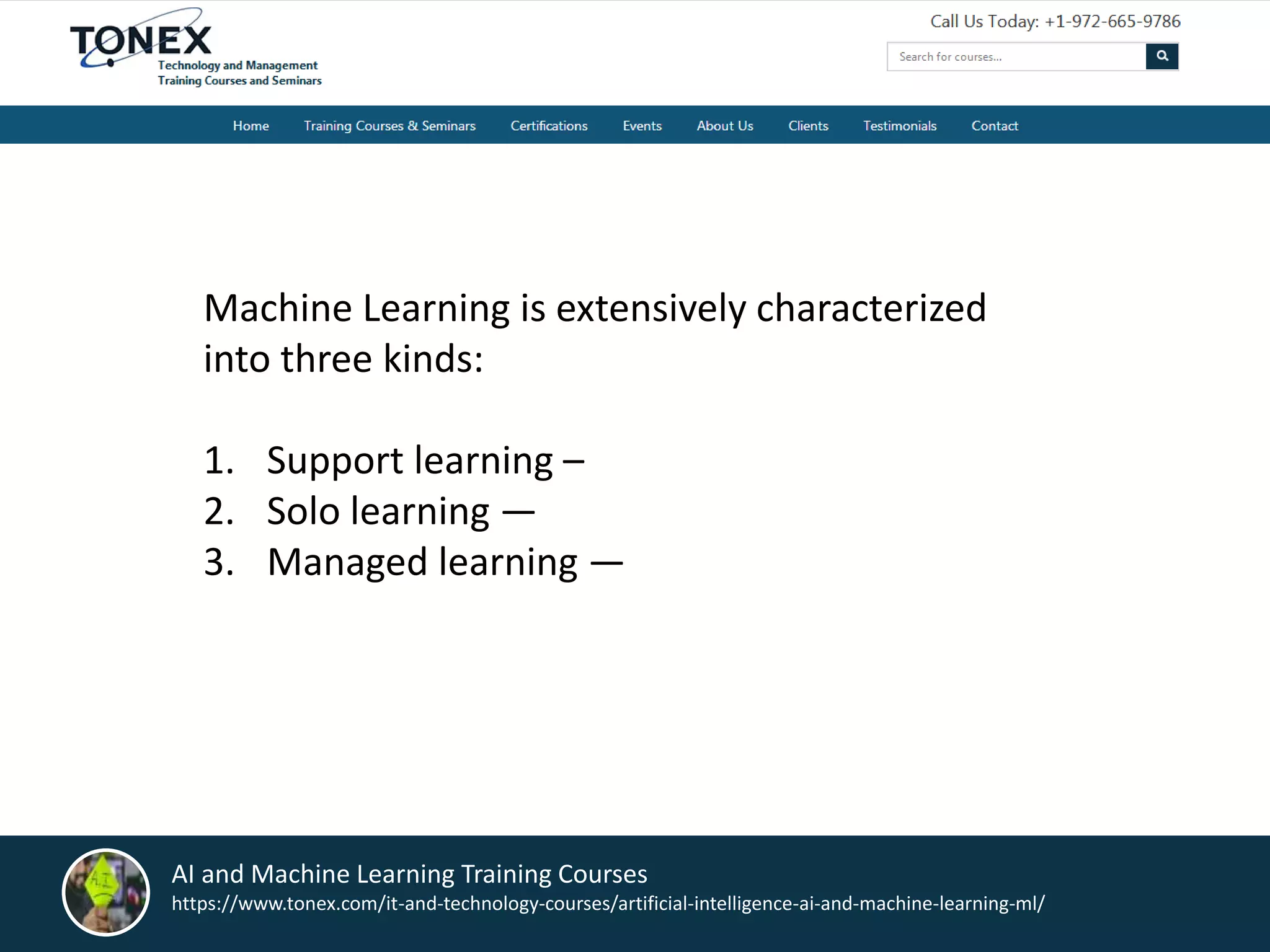 AI and Machine Learning Training Courses | PPT