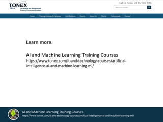 AI and Machine Learning Training Courses | PPT