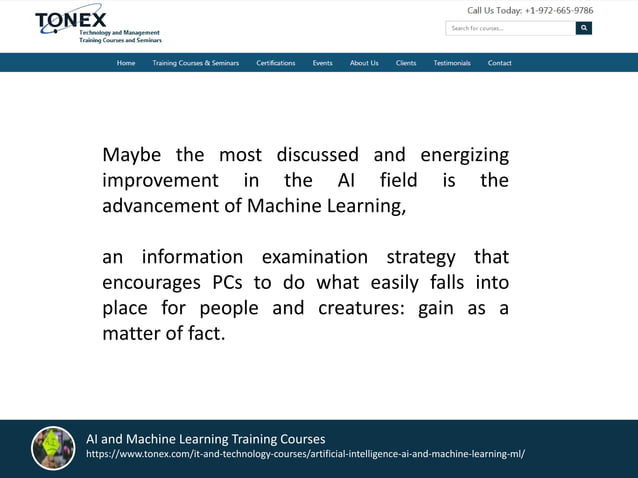 AI and Machine Learning Training Courses | PPT