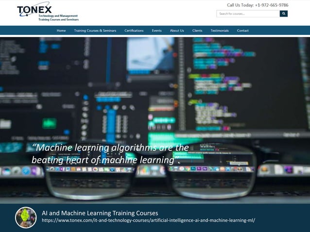 AI and Machine Learning Training Courses | PPT