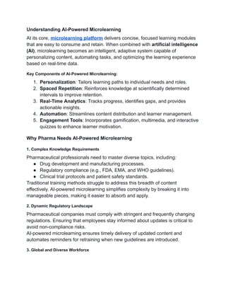 AI and Microlearning Platform_ A Perfect Pair for Pharmaceutical Workforce Development ...