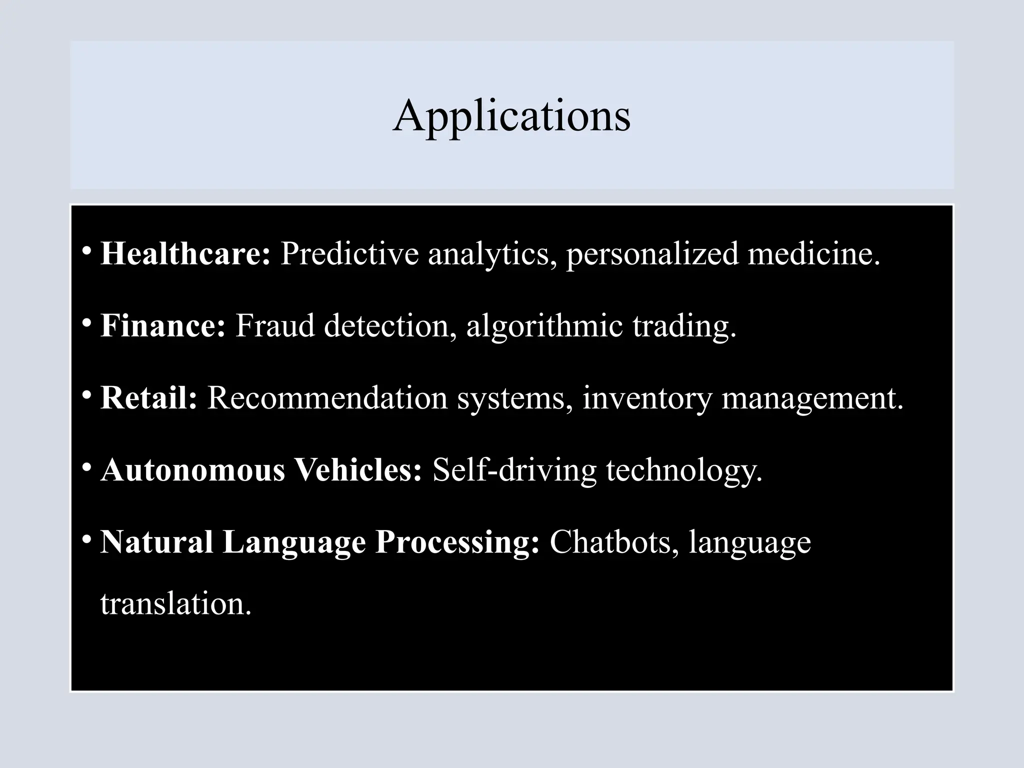 aiML APPLICATIONS AND RECENT TRENDS.pptx