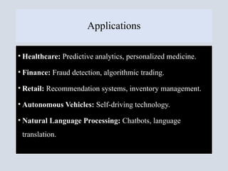 aiML APPLICATIONS AND RECENT TRENDS.pptx