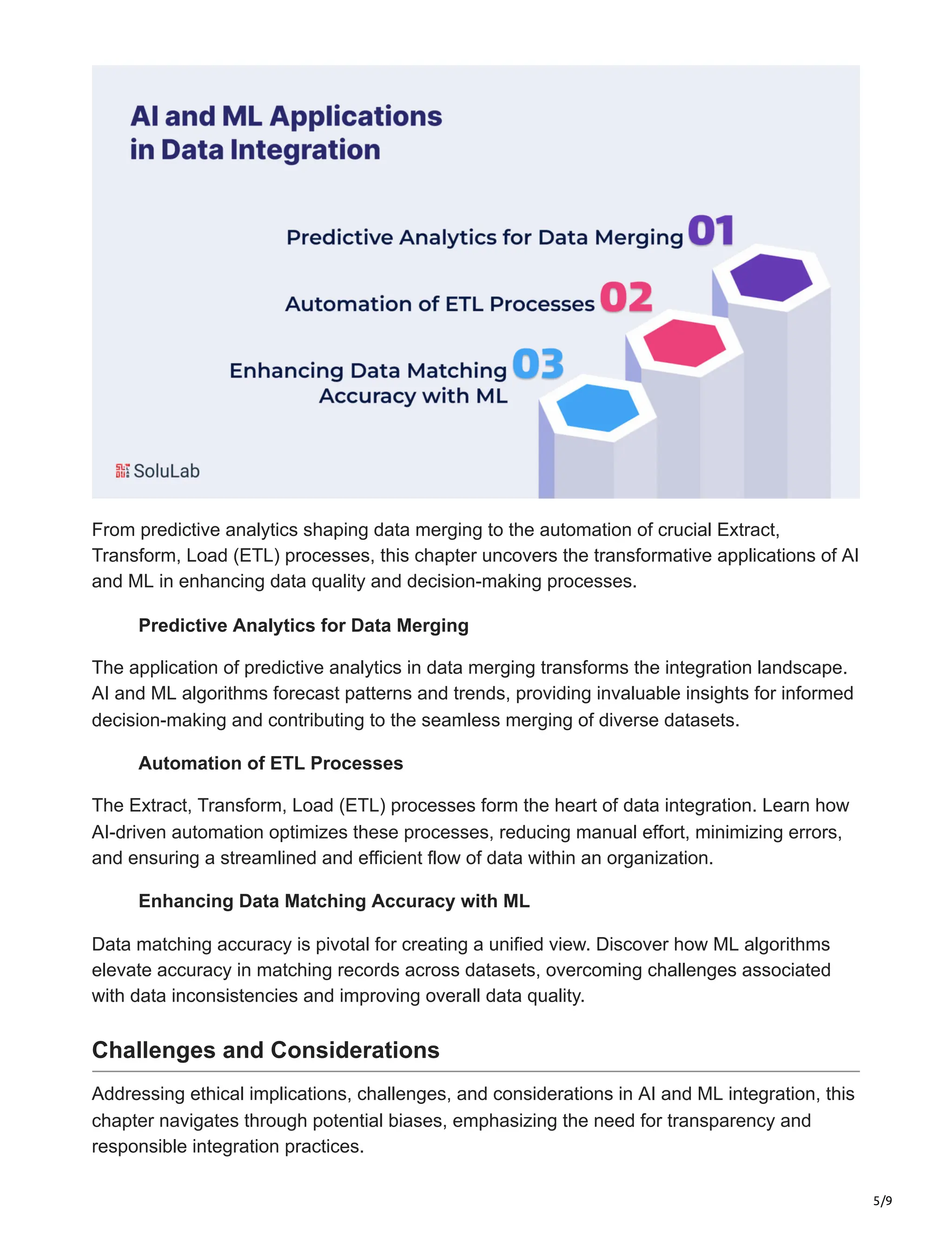 AI and ML in data integration | PDF | Databases | Computer Software and Applications