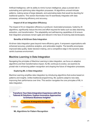 AI and ML in data integration | PDF | Databases | Computer Software and ...