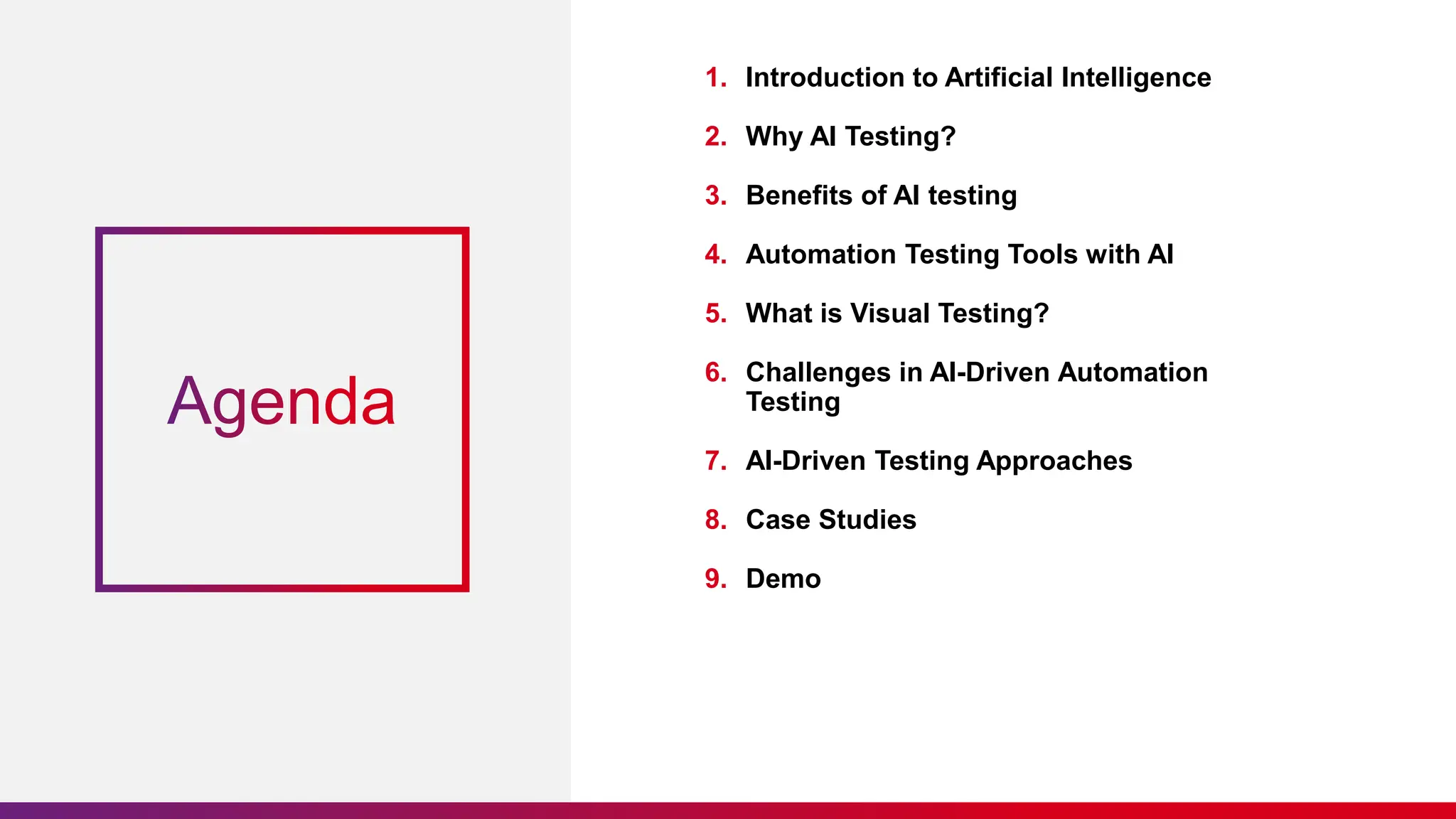 AI and ML in Test Automation Presentation | PPTX
