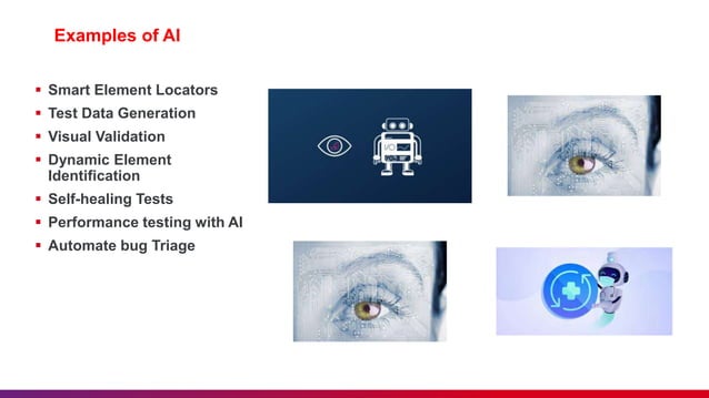 Ai And Ml In Test Automation Presentation Pptx Computer Software And Applications Computing
